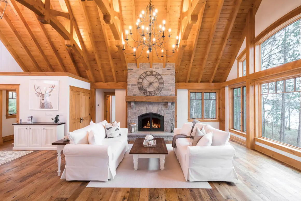 Warm & Magnificent Timber Frame Great Rooms